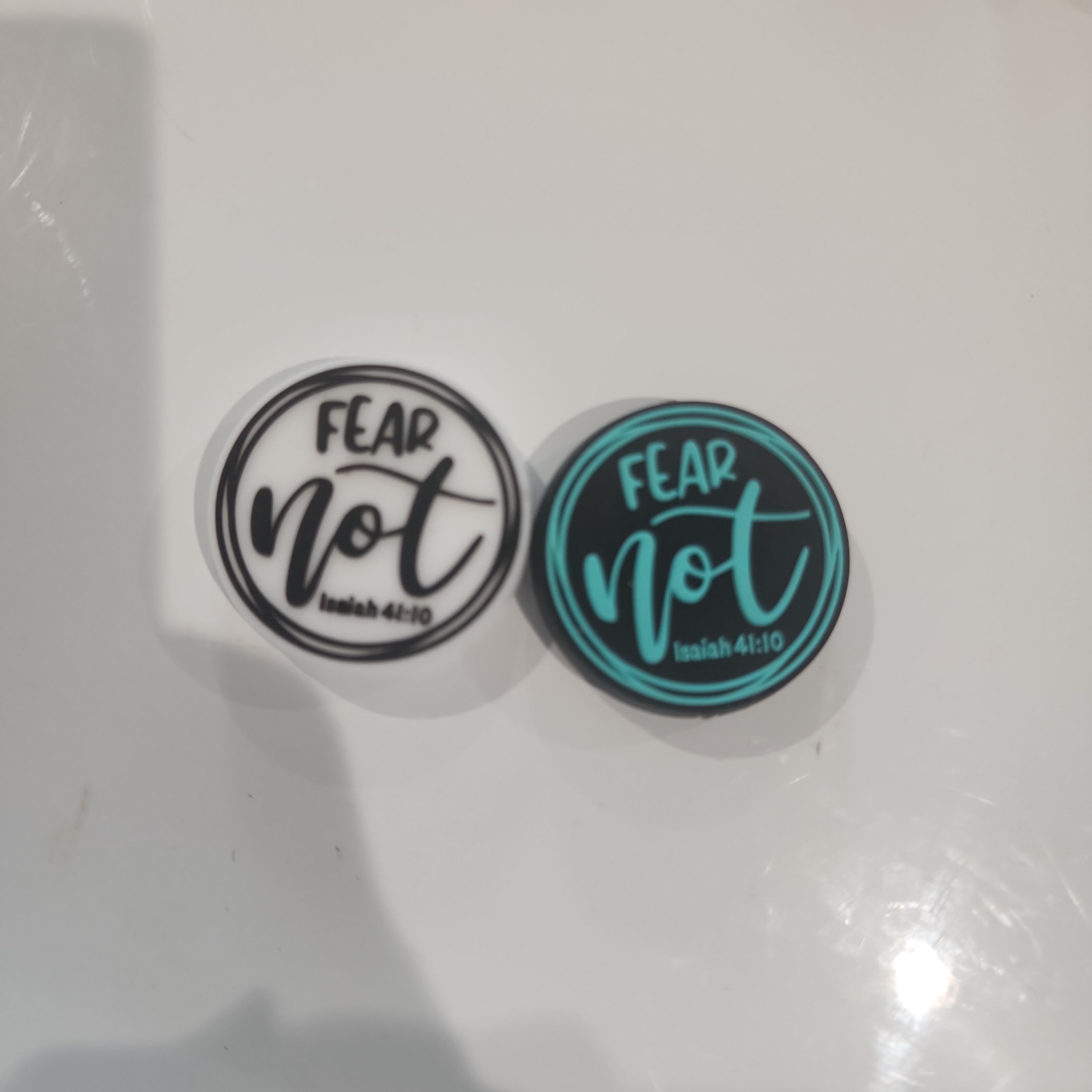 Fear not religious religion faith custom exclusive silicone focal bead ...