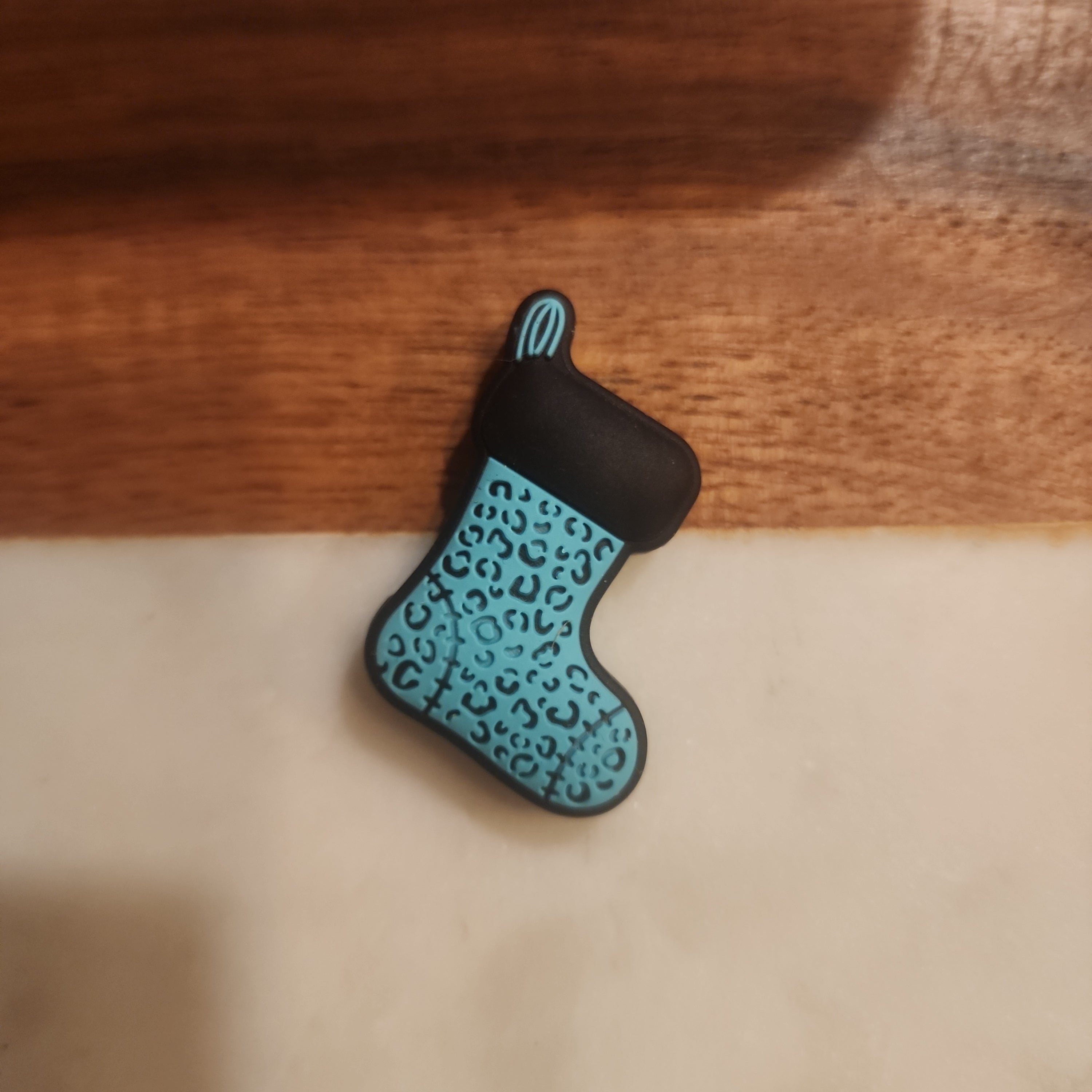 Christmas stocking cheetah print custom exclusive copyrighted silicone ...