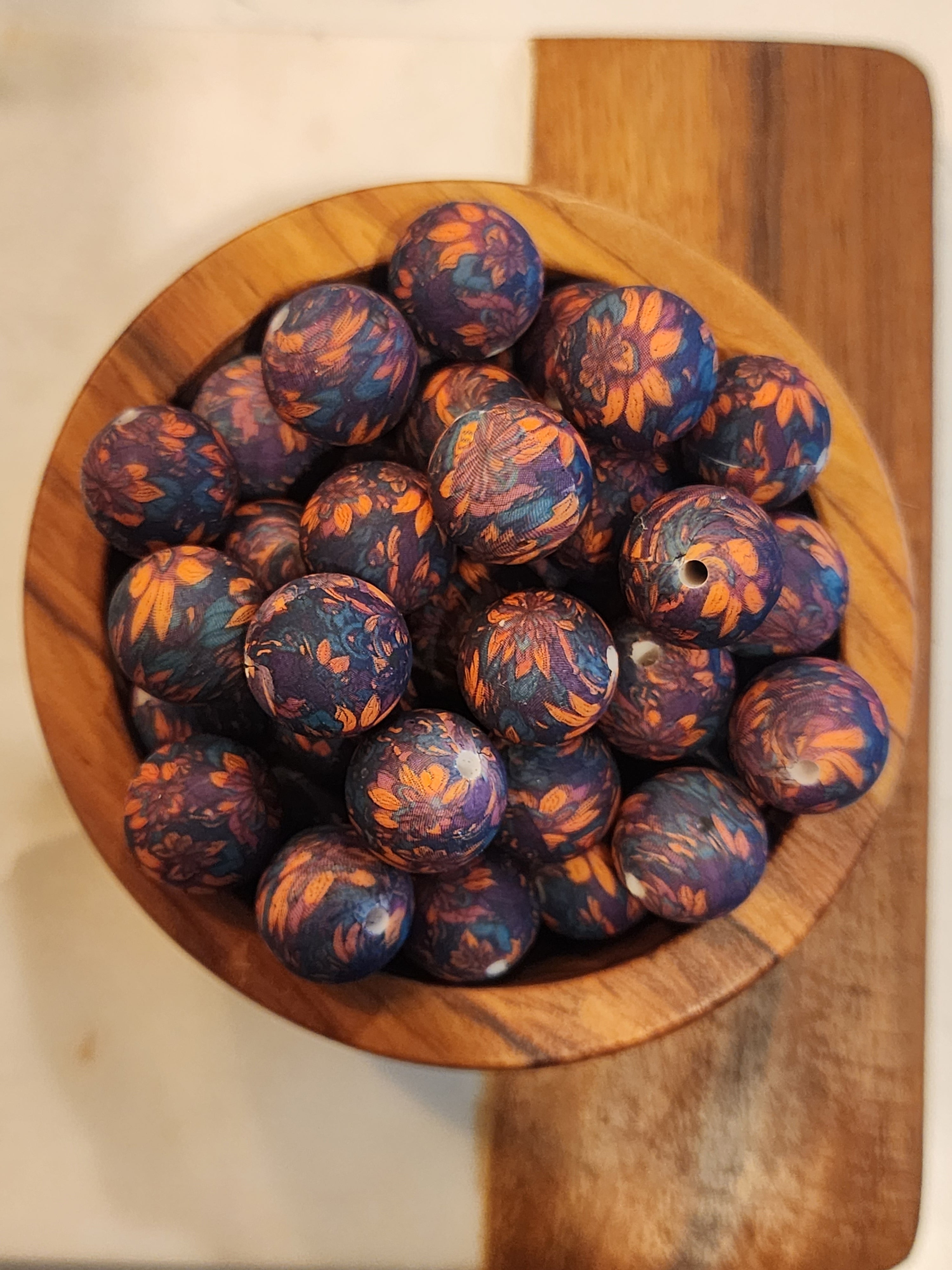 Beautiful Flowers Neon - 15mm | Round, Hexagon or Abacus – Daisyland & Co