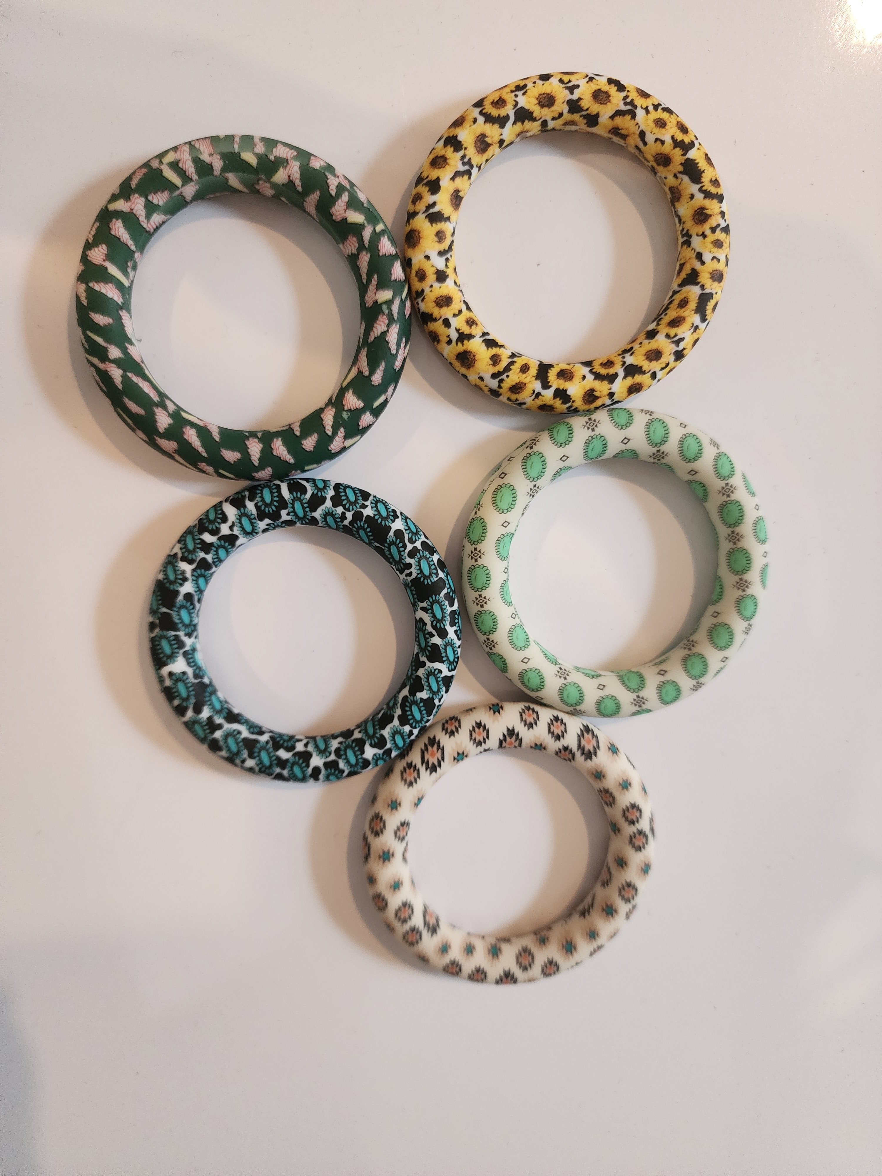 Custom rings cowhide western cowhide – Daisyland & Co