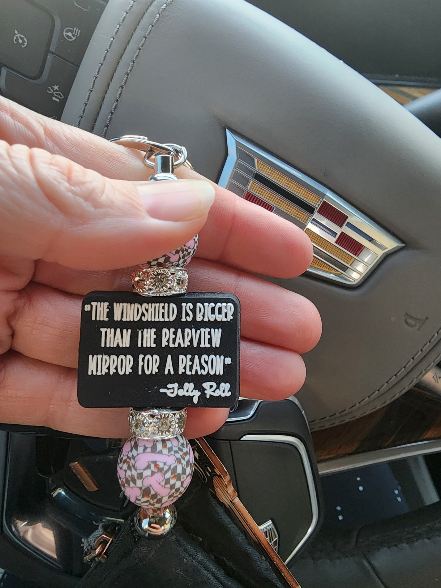 The windshield is bigger than the rear view mirror for a reason jelly ...