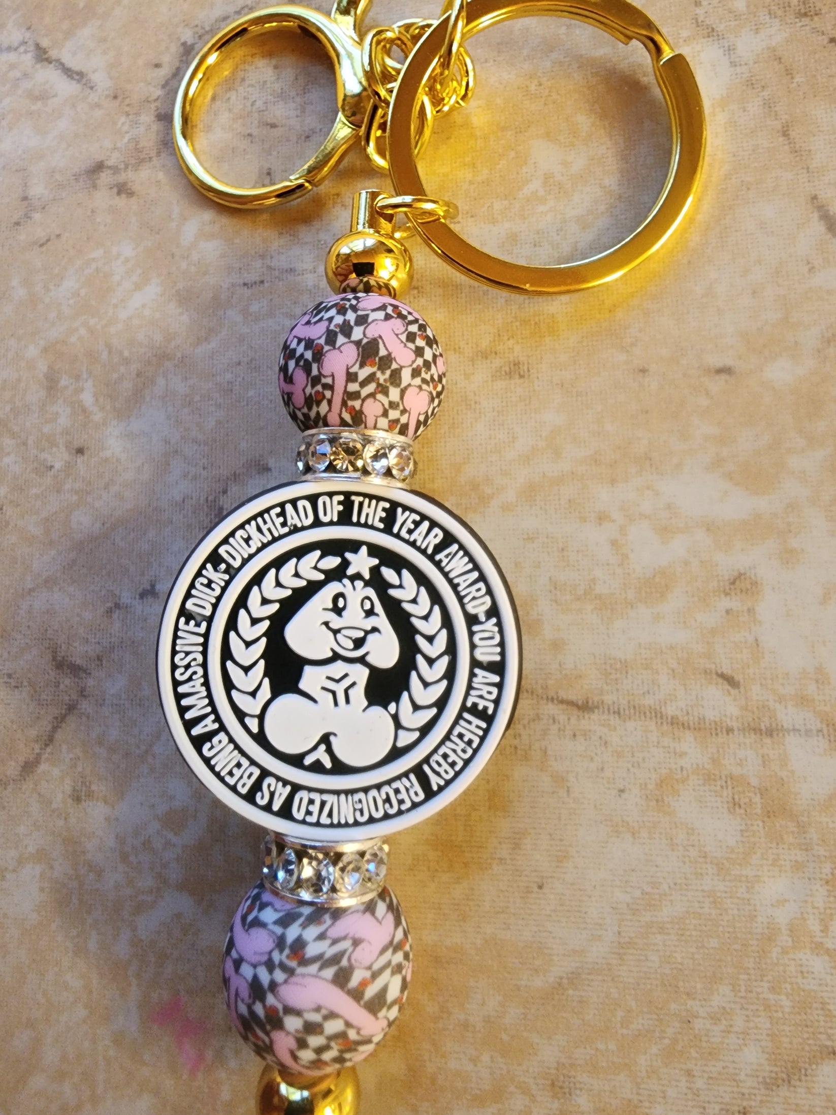 Biggest dickhead award custom Exclusive silicone bead beads naughty as ...