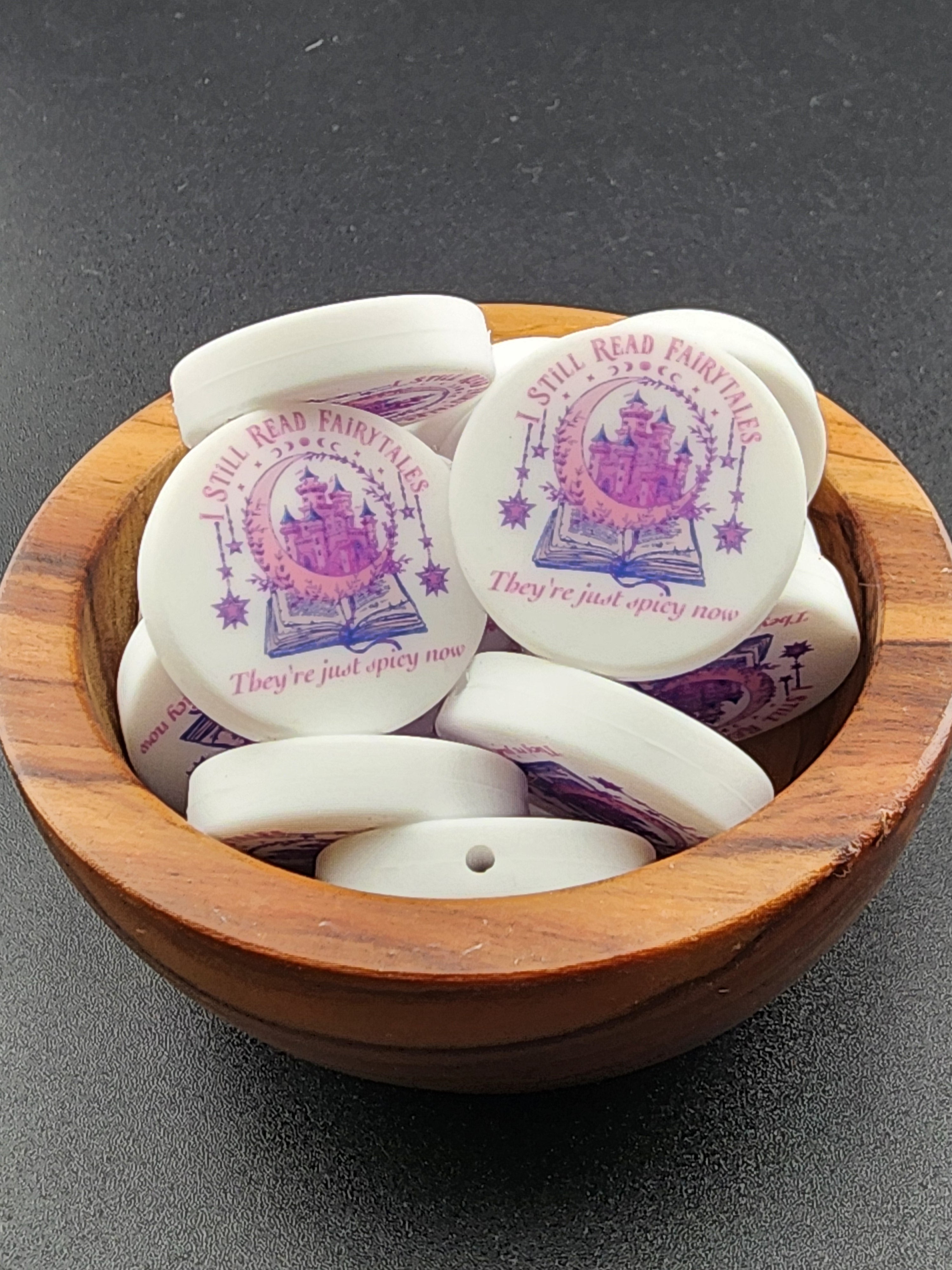 Fairy tales spicy now custom exclusive silicone print focal beads smut ...