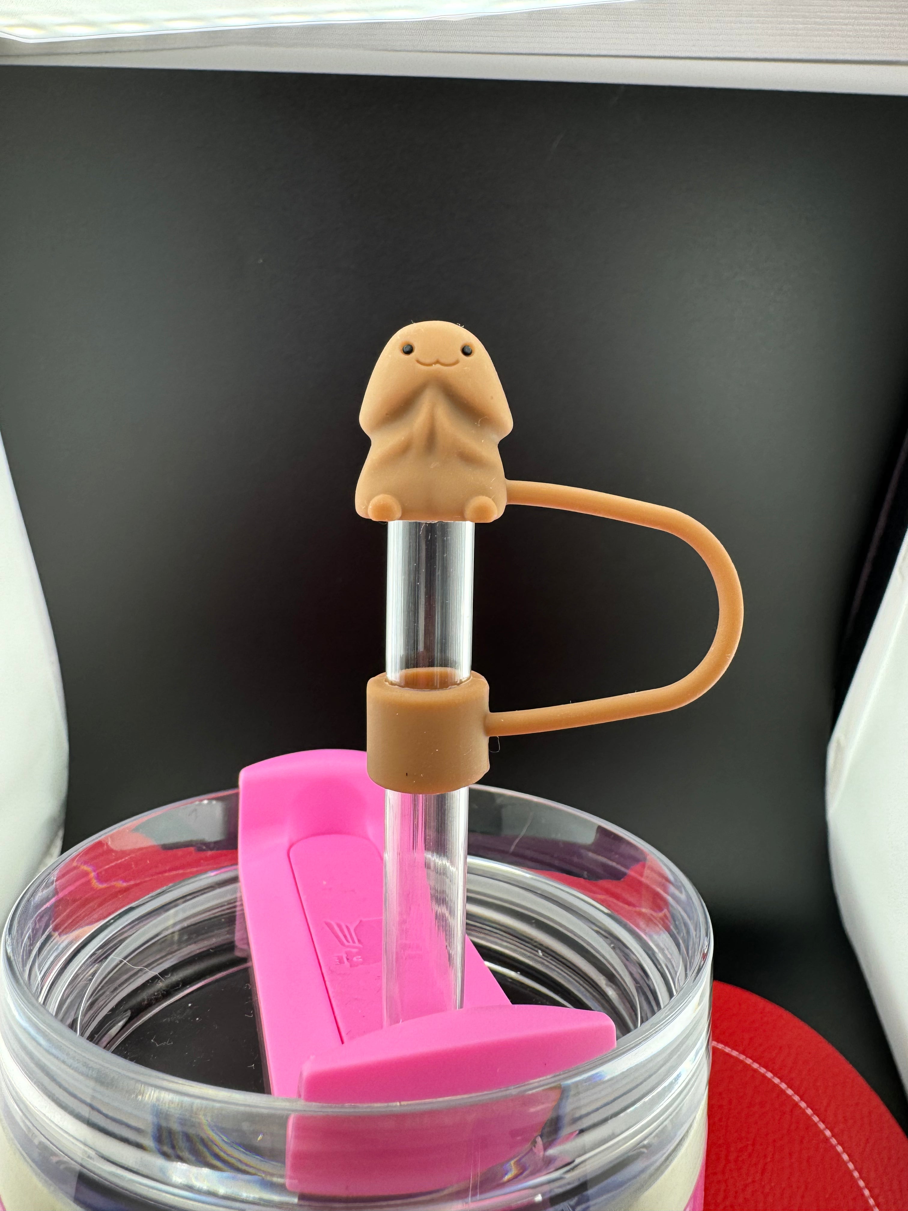 Light Brown Richard Straw Topper Stanley Tumbler Naughty toppers ...