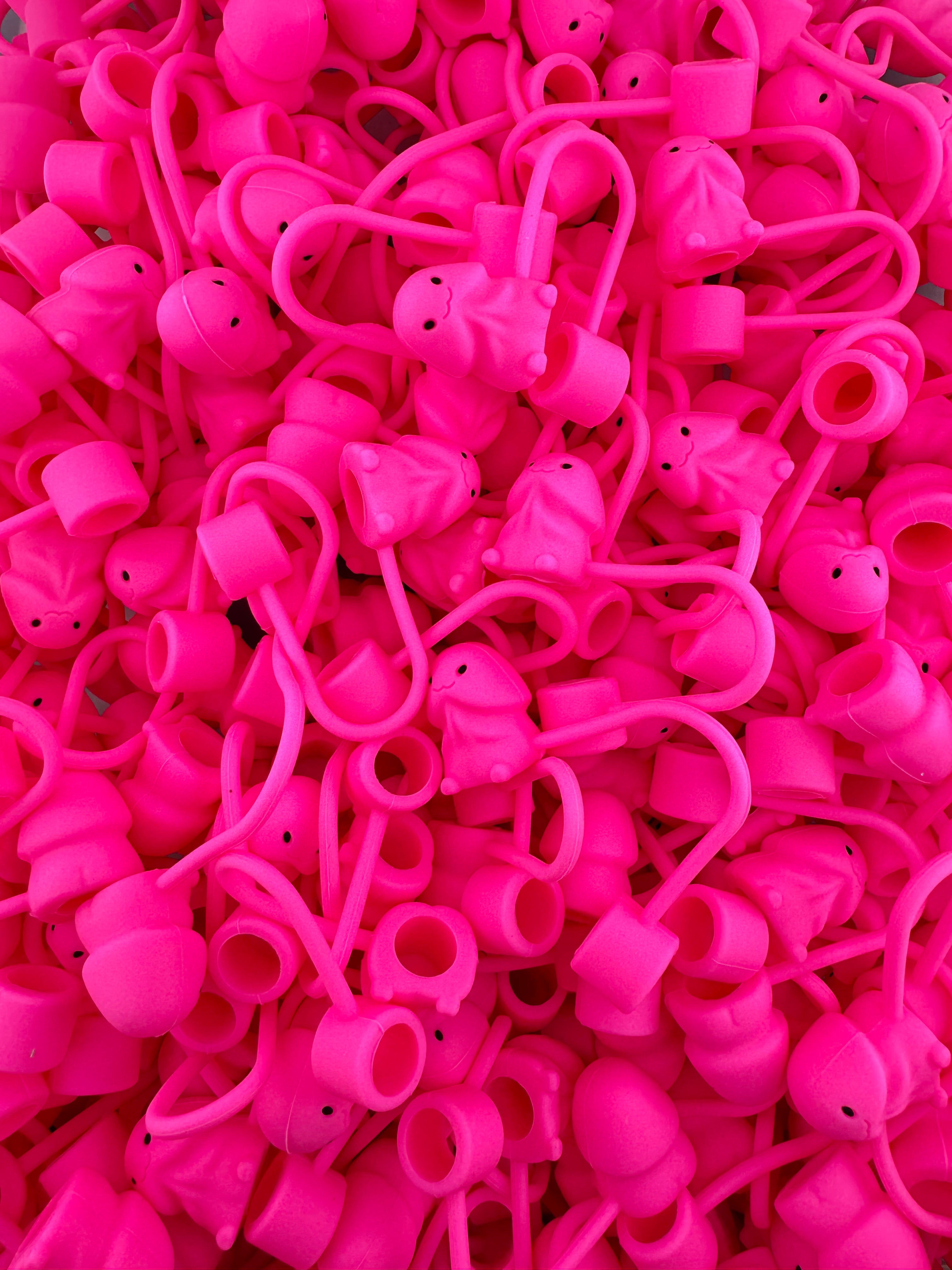 Richard straw toppers bright hot pink for stanley tumblers – Daisyland & Co