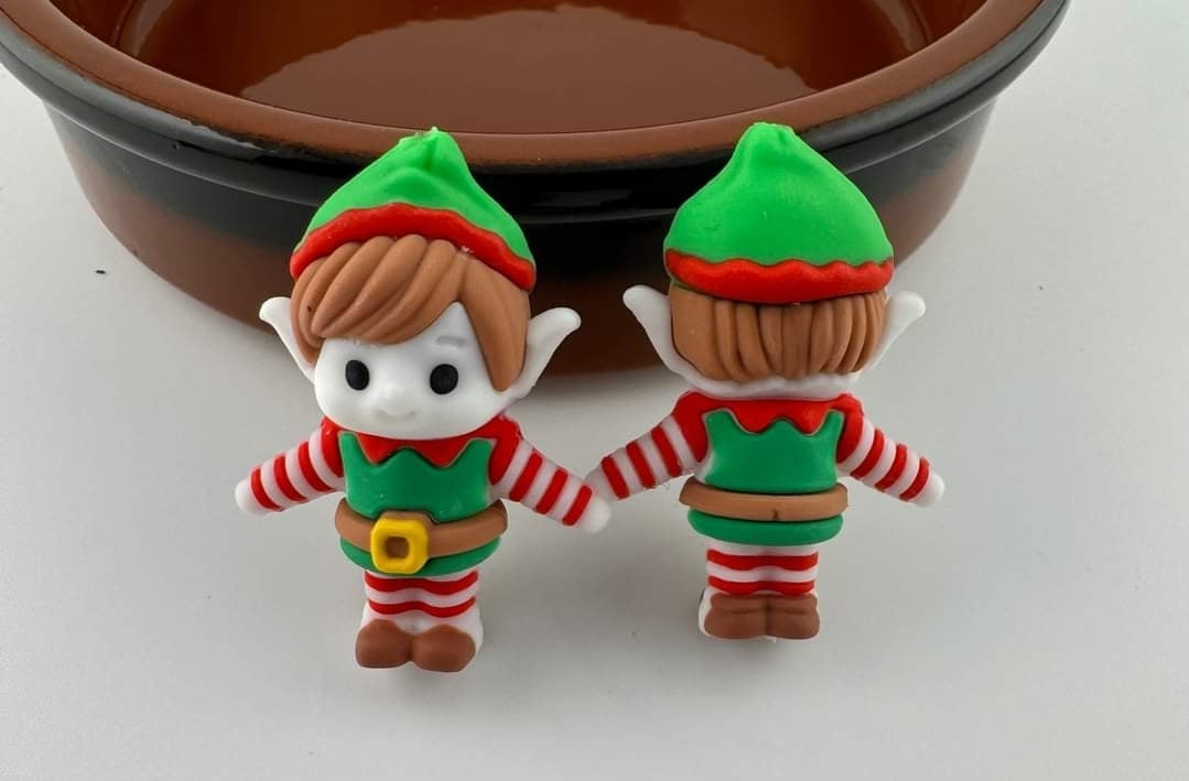 3D Pale Skin GHOST of Christmas Elf Focal Beads Collab Custom Exclusiv ...