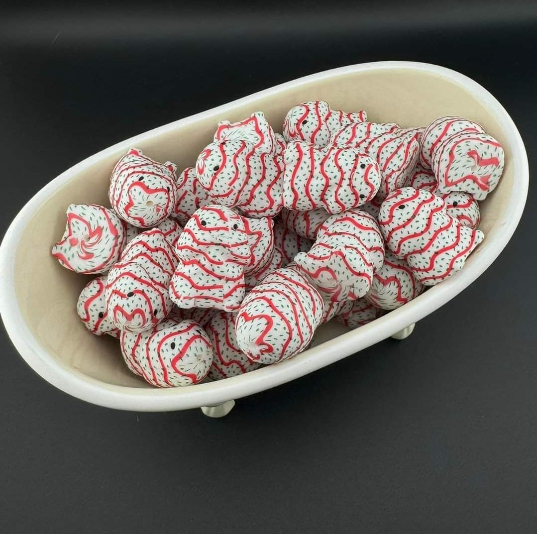 Richard Custom Exclusive Collab Silicone Focal Beads Bead Cake Print C
