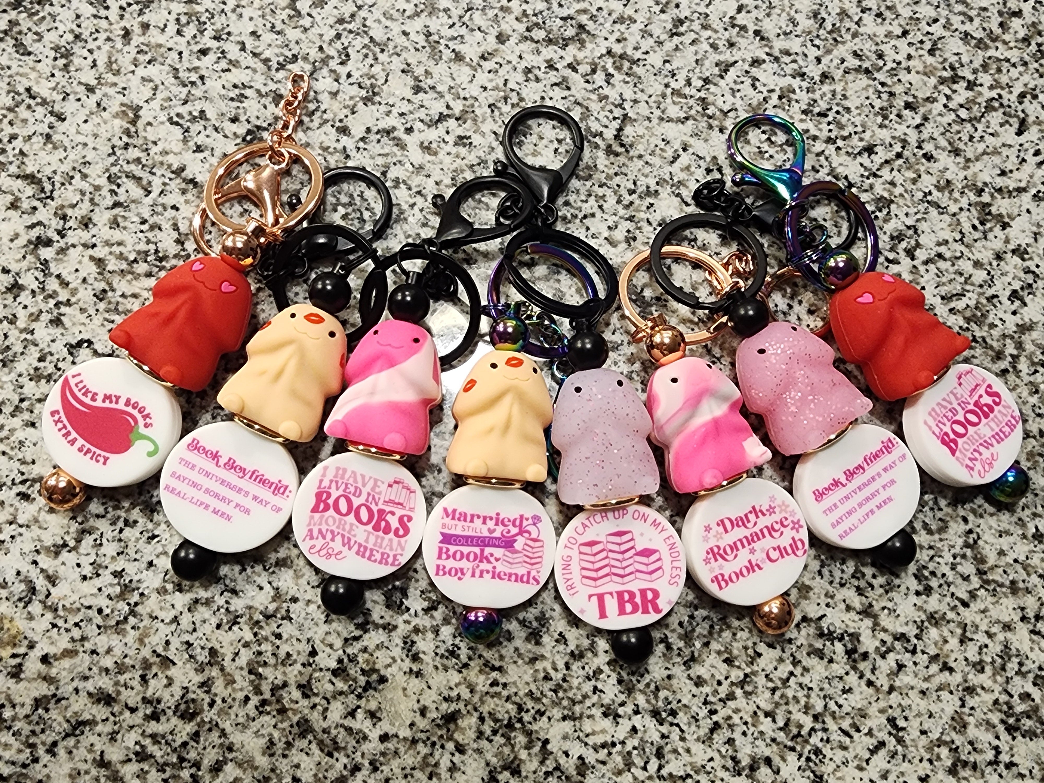 Richard books booktok book boyfriends silicone keychains – Daisyland & Co