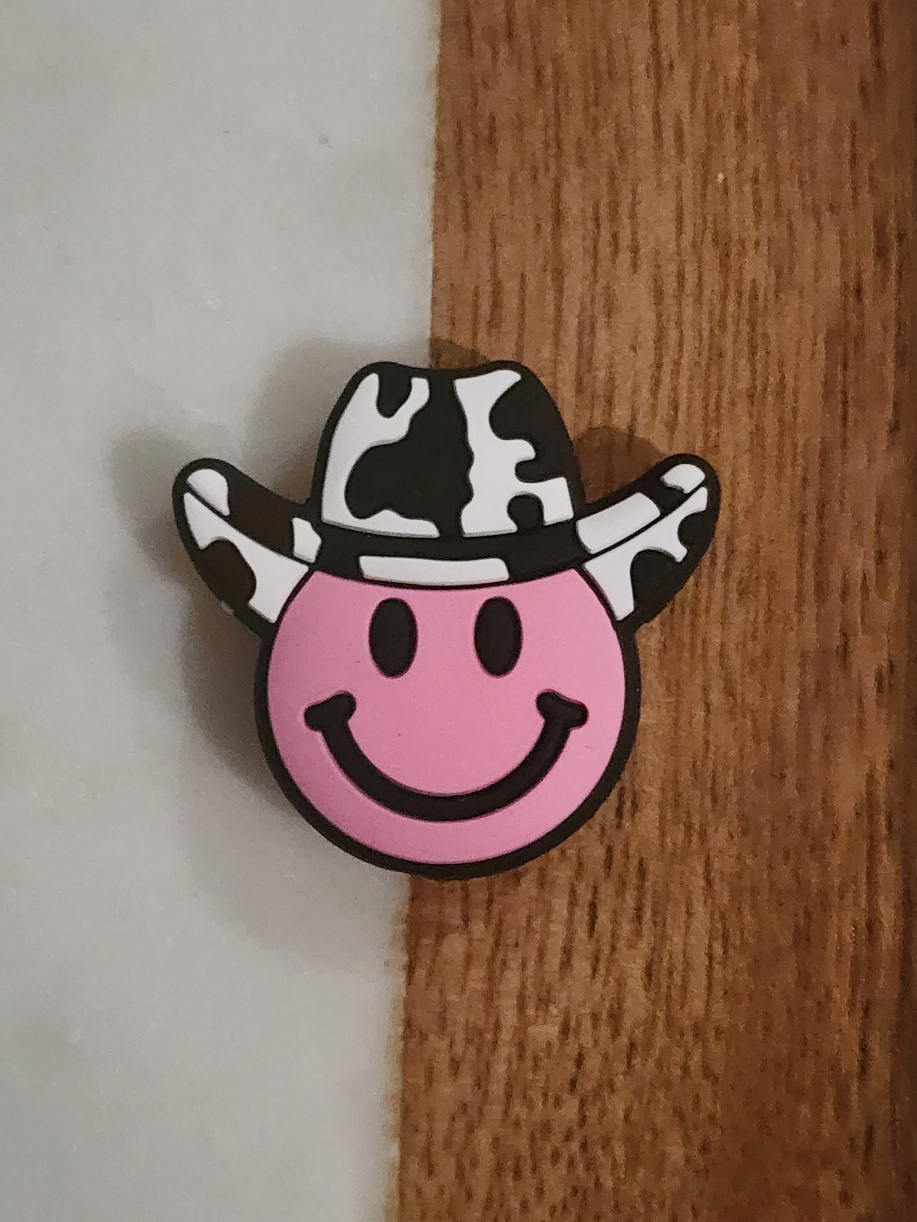 Cowboy smiley face custom silicone focal bead-D3 – Daisyland & Co